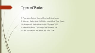 Management accounting (Ratios) PPT.pptx | Business Accounting & Finance ...