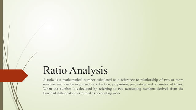 Management accounting (Ratios) PPT.pptx | Business Accounting & Finance ...