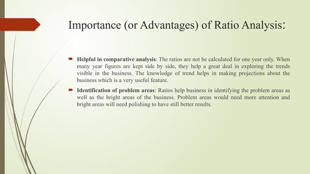 Management accounting (Ratios) PPT.pptx | Business Accounting & Finance ...