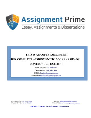 Management Accounting Sample - Assignment Prime Australia | PDF