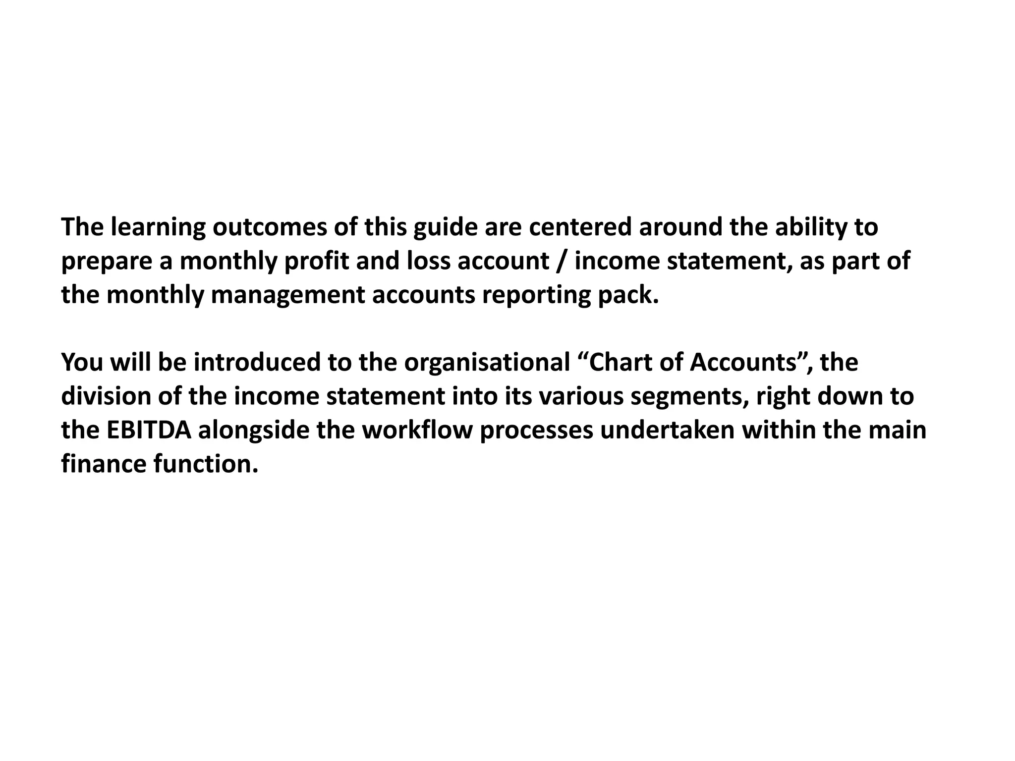 Management accounts sample | PPT