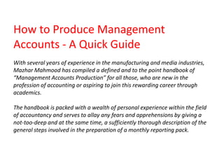 Management accounts sample | PPTX