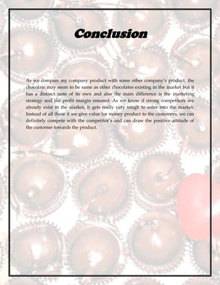 Cost sheet of a chocolate company and its analysis | PDF