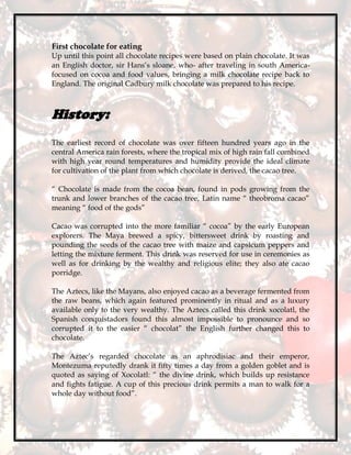 Cost sheet of a chocolate company and its analysis | PDF