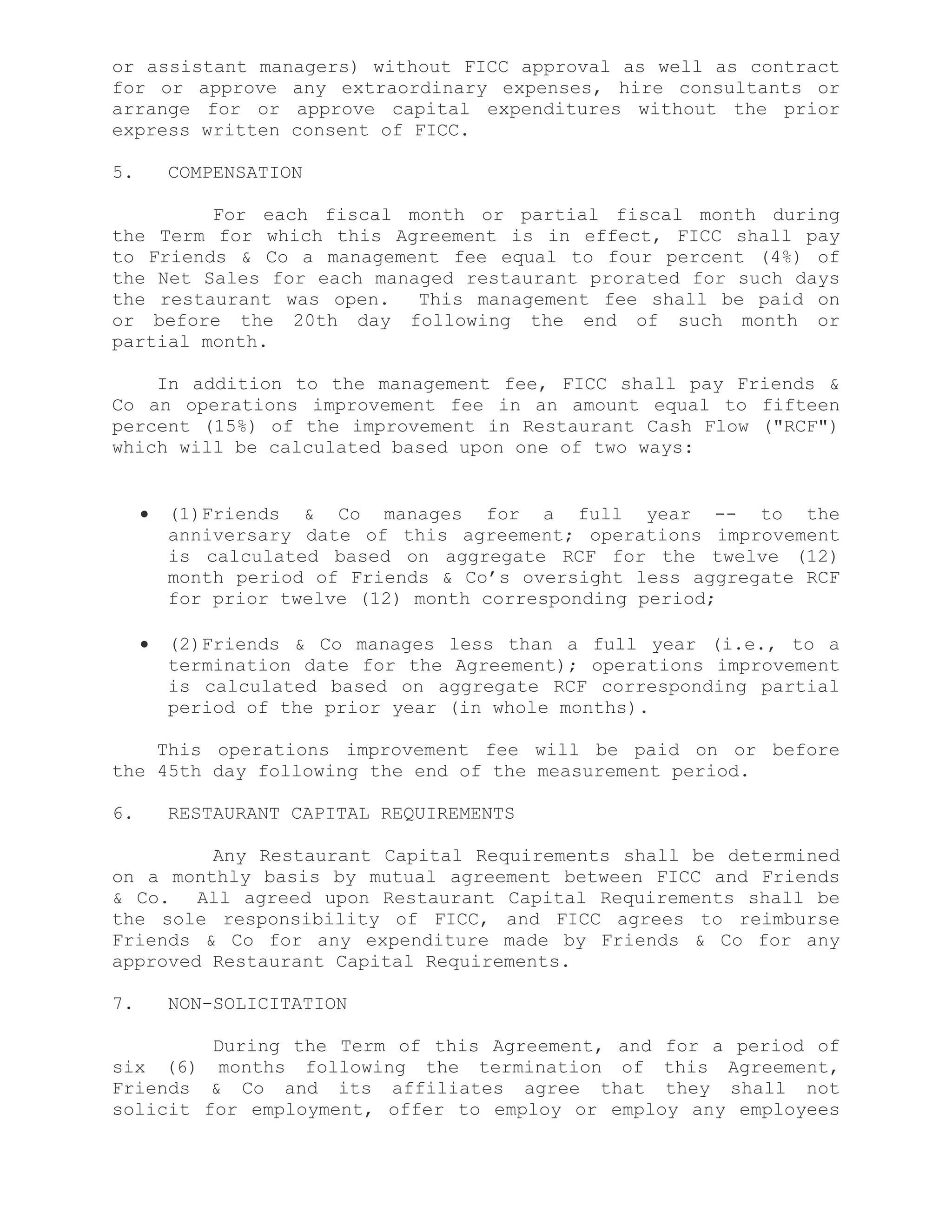 Management agreement sample | PDF