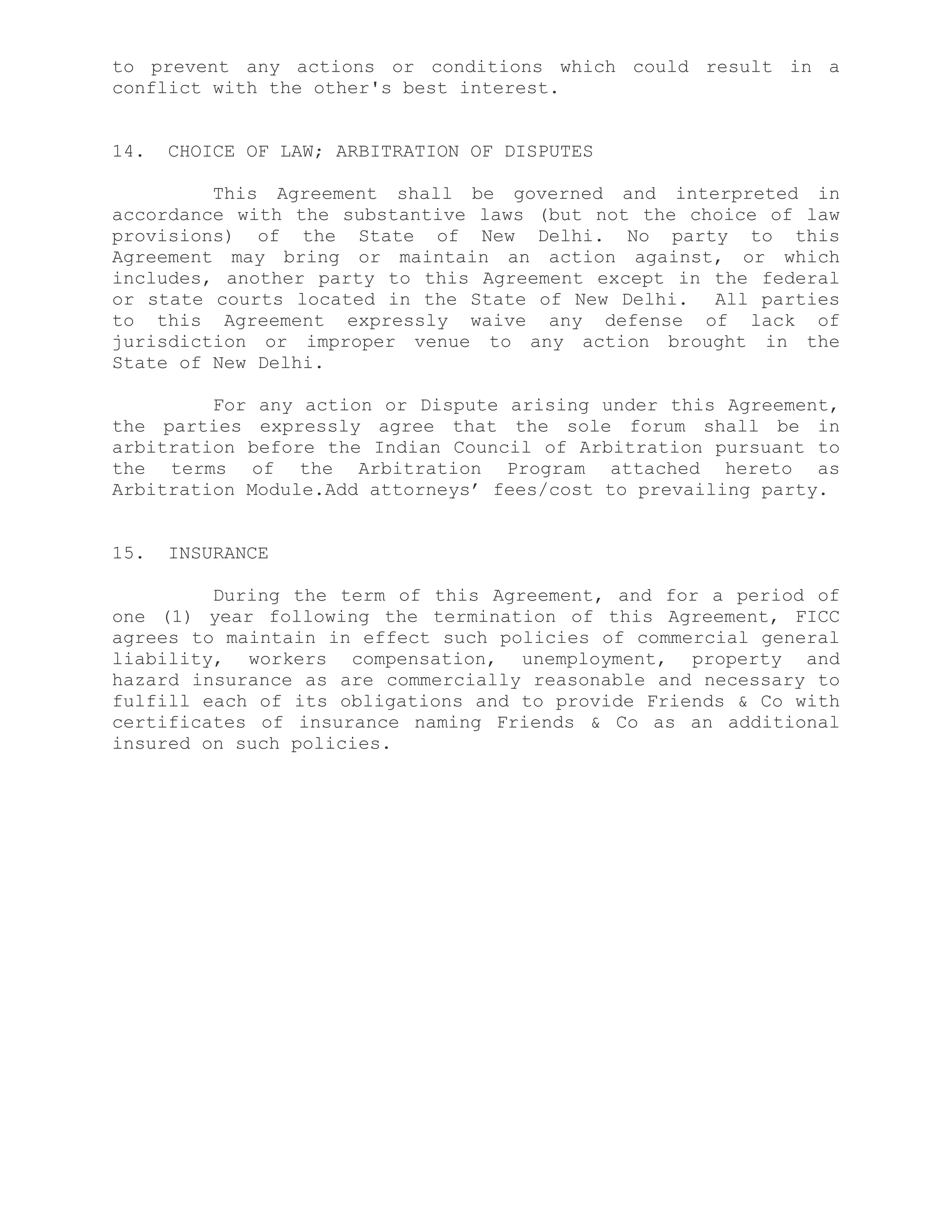 Management agreement sample | PDF