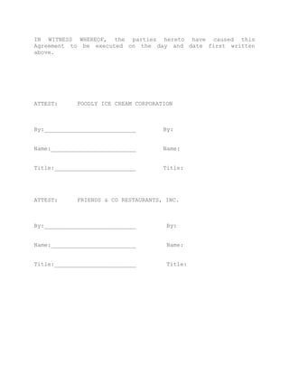 Management agreement sample | PDF