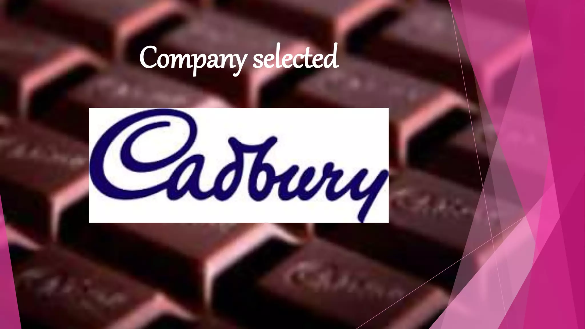 Management and cadbury | PPTX