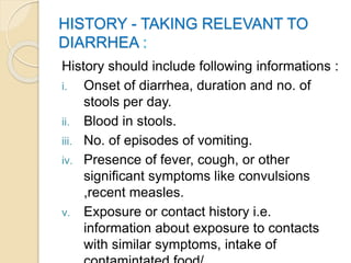 Management and complications of acute diarrhea in children | PPTX