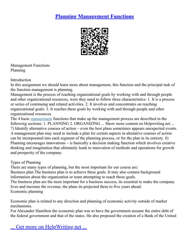 Management And Functions Of Management | PDF