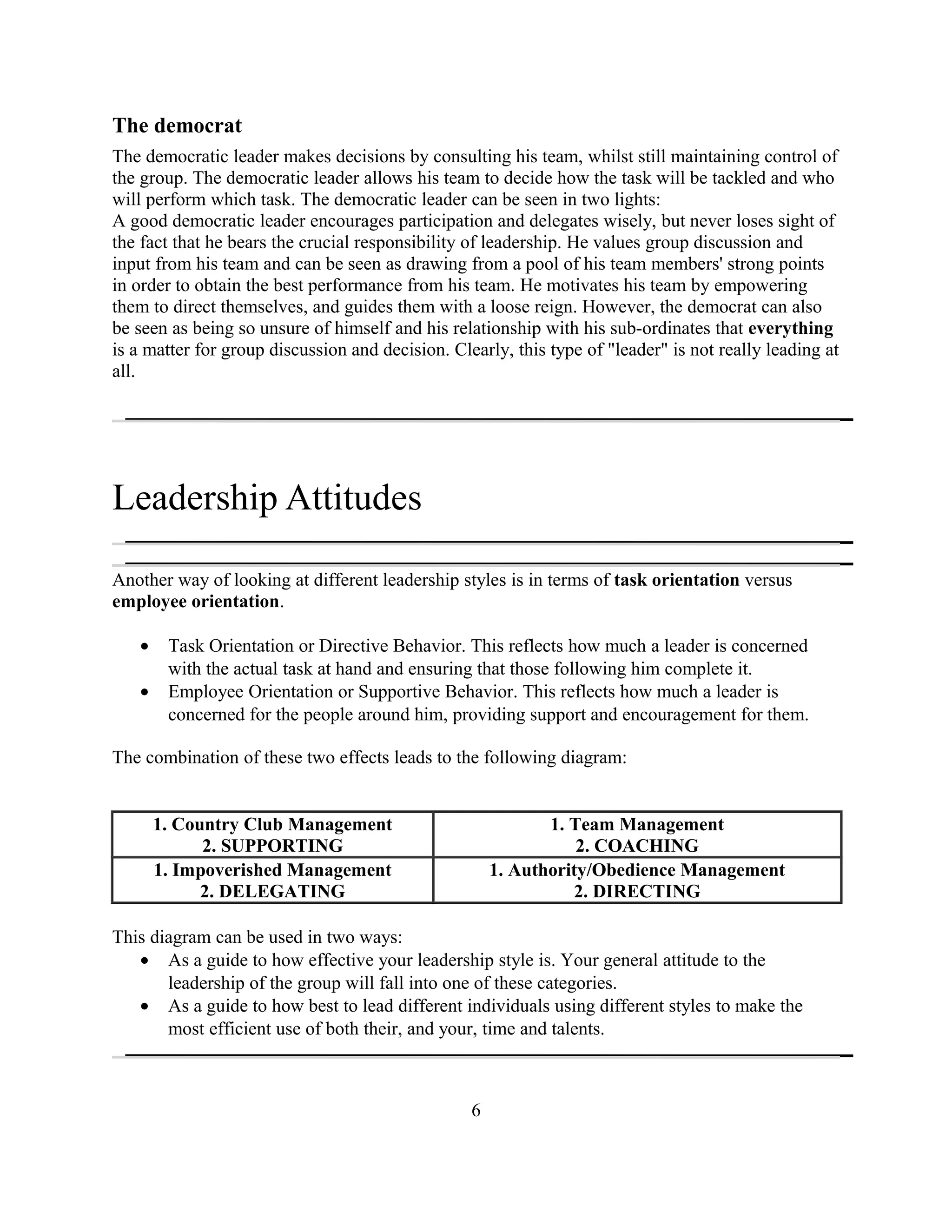 Management and leadership notes | DOC