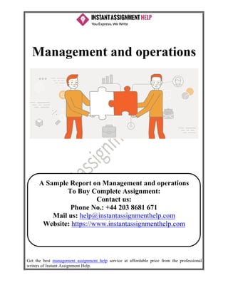 Management and operations | PDF