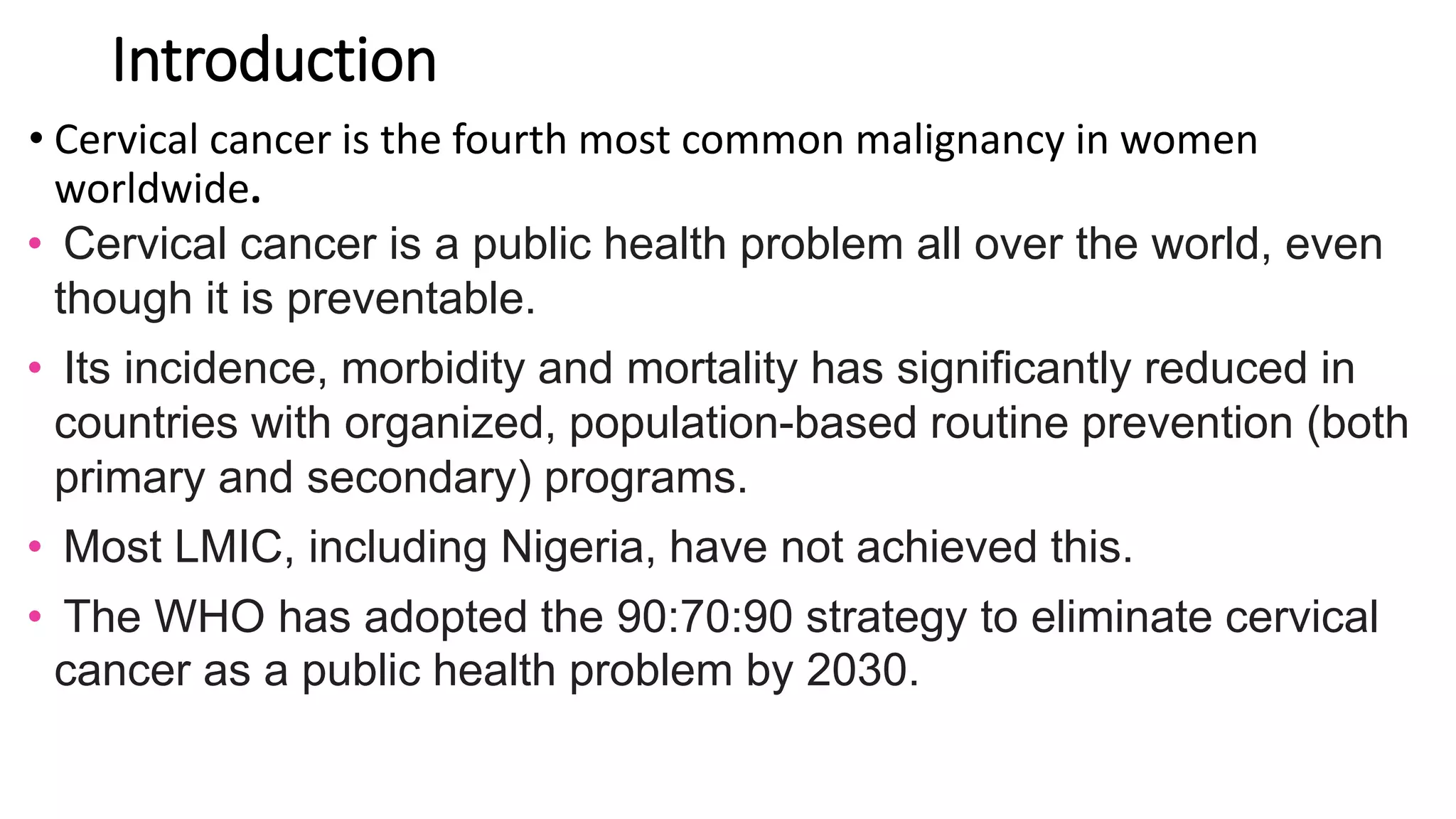 Management and prevention of cervical cancer.pptx