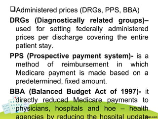 Management and regulation of hospital costs | PPT