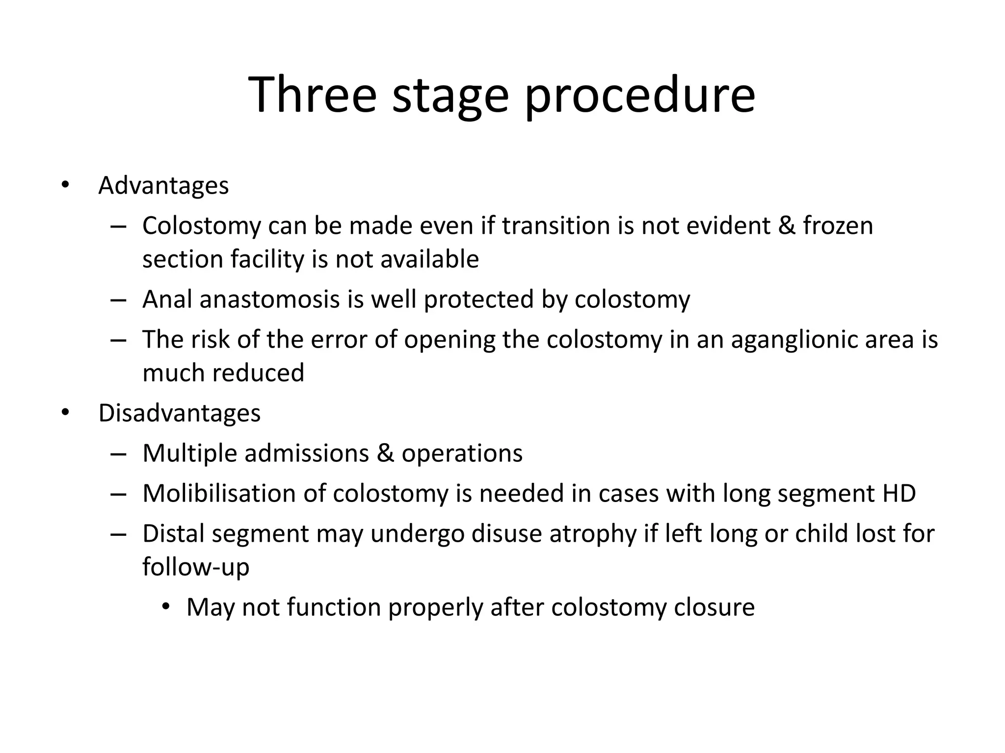 Management and surgical procedures of Hirschsprung disease | PPTX