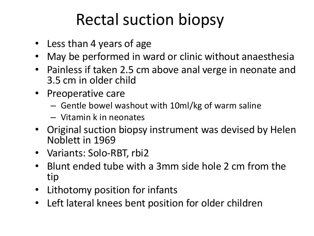 Management And Surgical Procedures Of Hirschsprung Disease