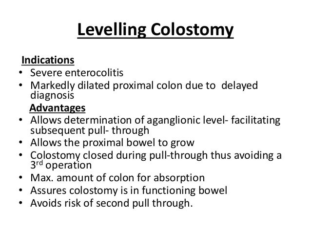 Management and surgical procedures of Hirschsprung disease