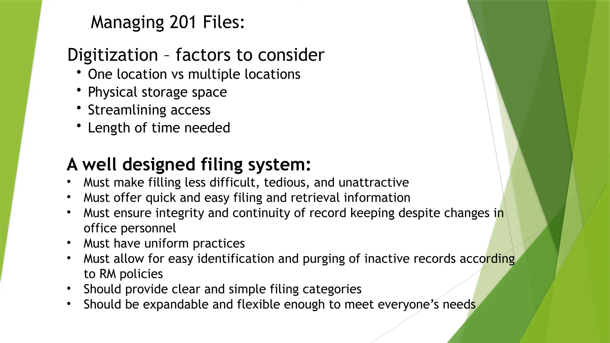 Management and Updating of 201 Files.pptx