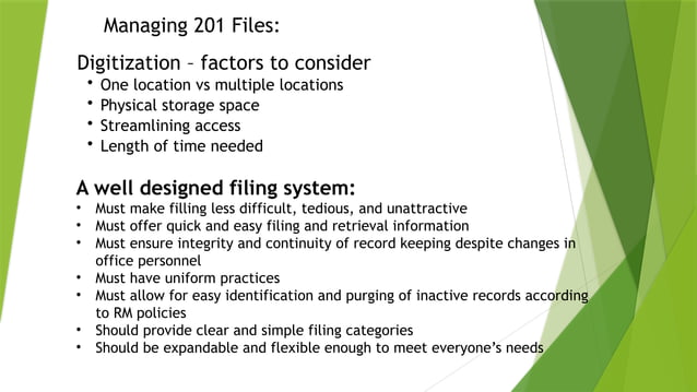 Management and Updating of 201 Files.pptx