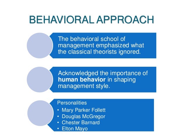 Management Approaches