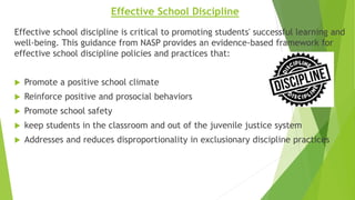 Arrangement and Effective Discipline in School | PPTX