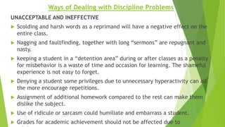 Arrangement and Effective Discipline in School | PPTX