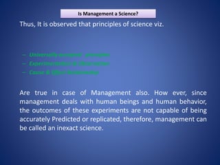 Management art or science | PPTX