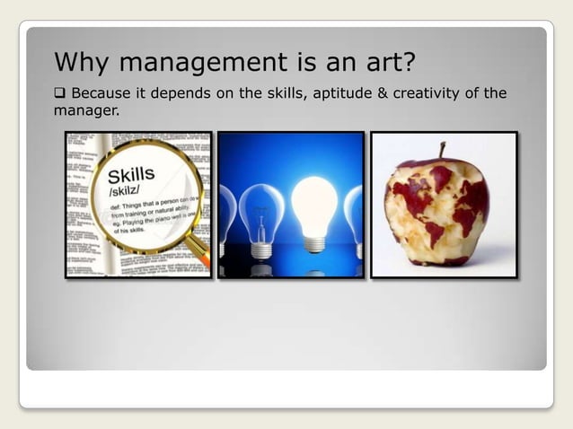 Management as an art | PPTX