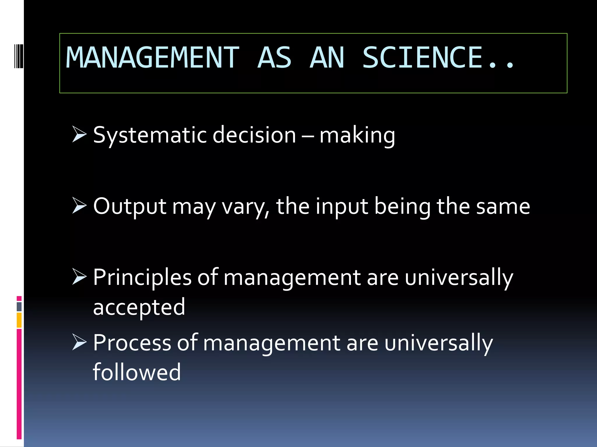 Management as an art or science | PPTX