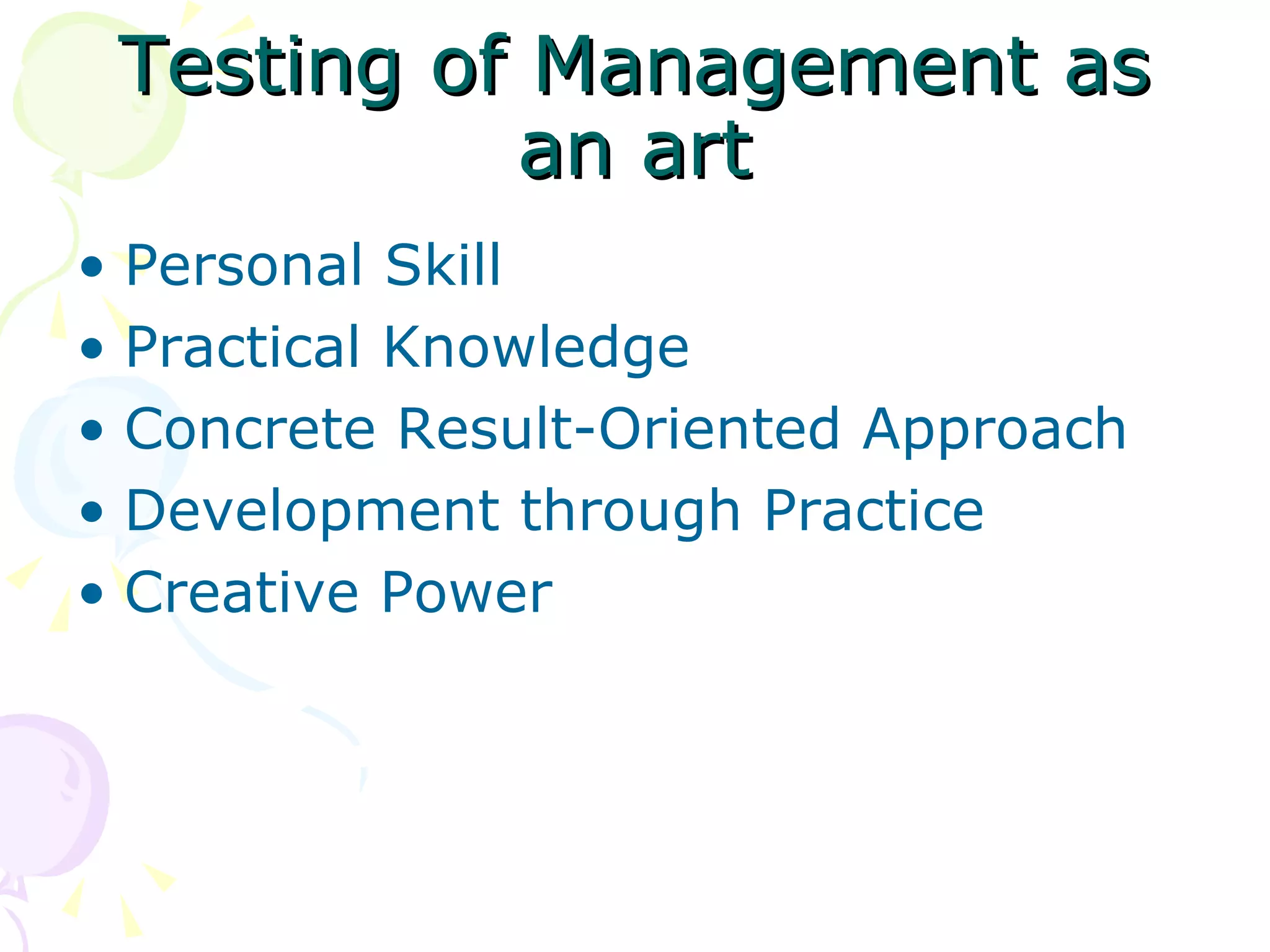 Management as an art ,science,profession | PPT
