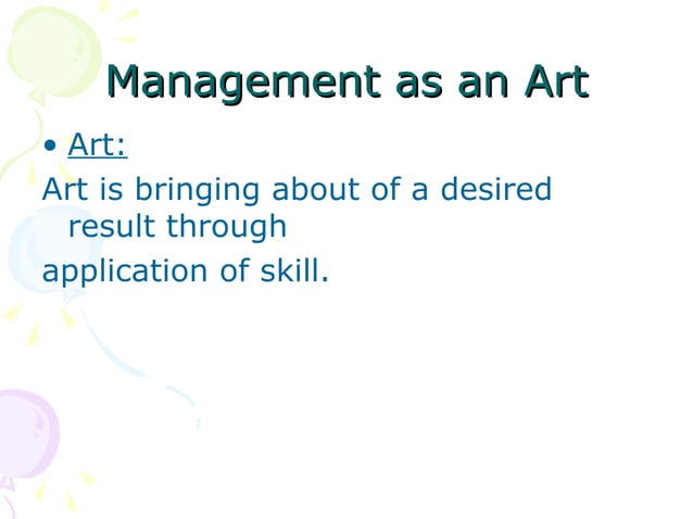 Management as an art ,science,profession | PPT