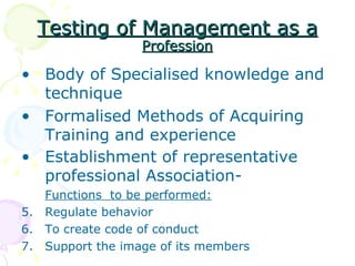 Management as an art ,science,profession | PPT
