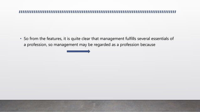 Management as profession | PPTX | Executive Leadership & Management ...