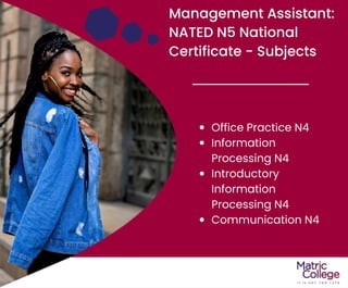 Management Assistant NATED N5 National Certificate | PDF