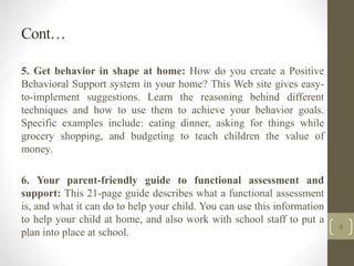 Management at home and school | PPTX