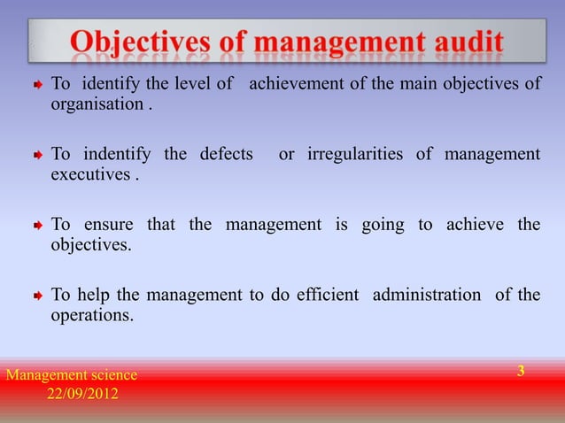 Management audit | PPT