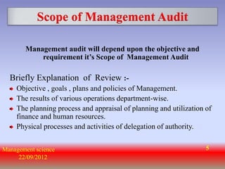 Management audit | PPT
