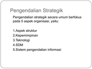 Management bab 7 pengendalian | PPTX