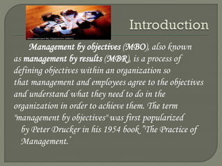 Management by objective | PPT