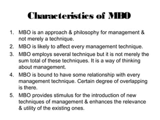 Management by Objective MBO | PPT