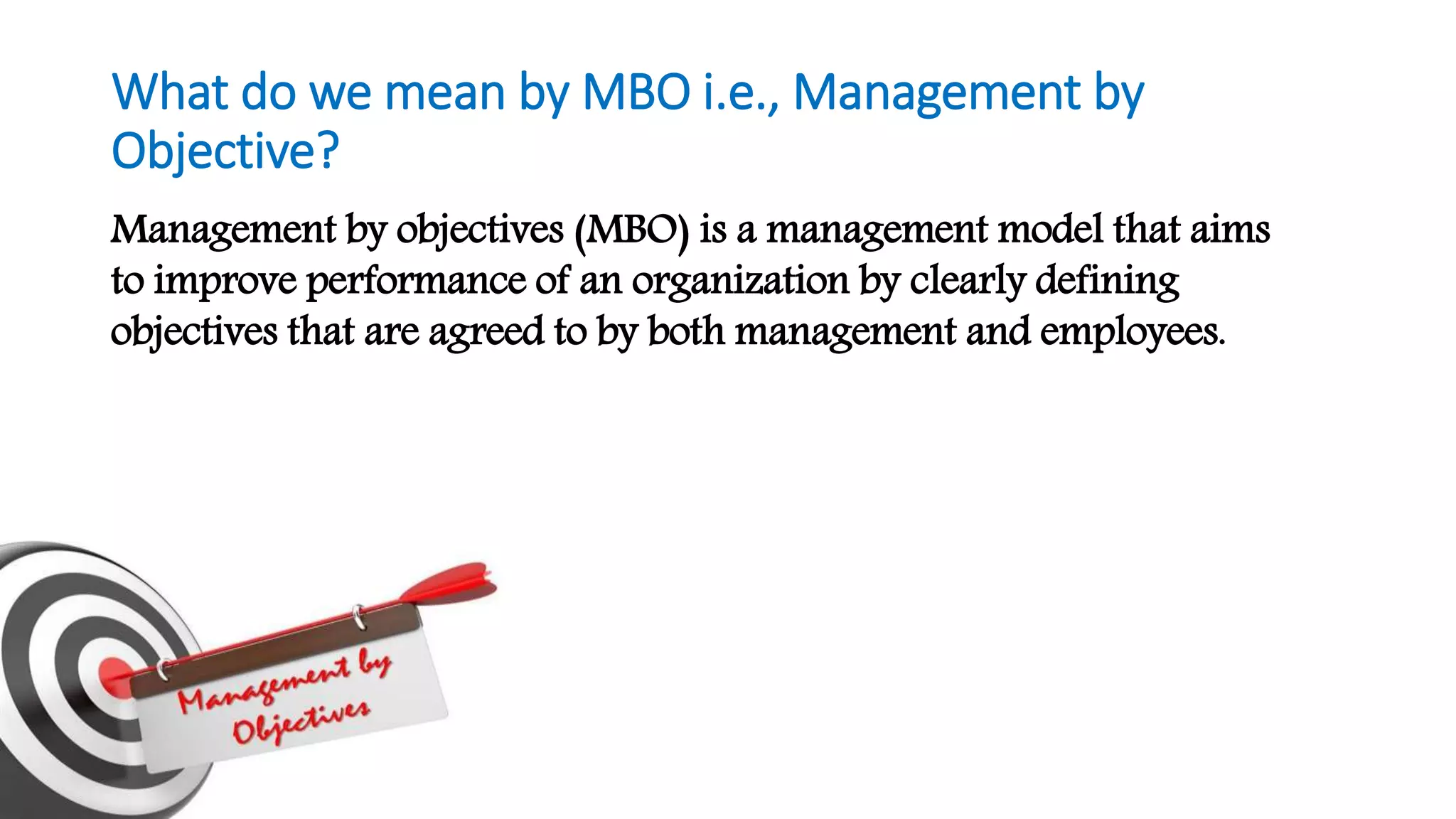 Management by objective | PPTX