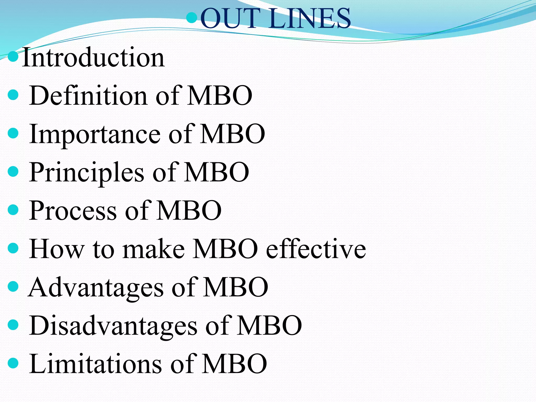 Management by objectives | PPTX