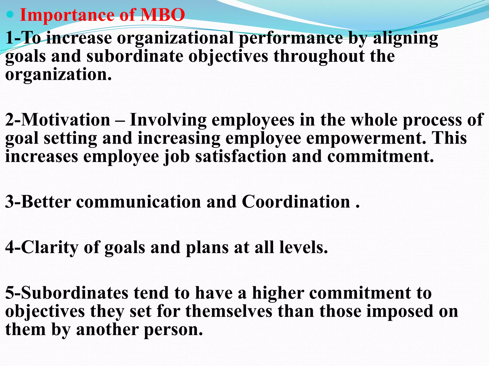 Management by objectives | PPTX