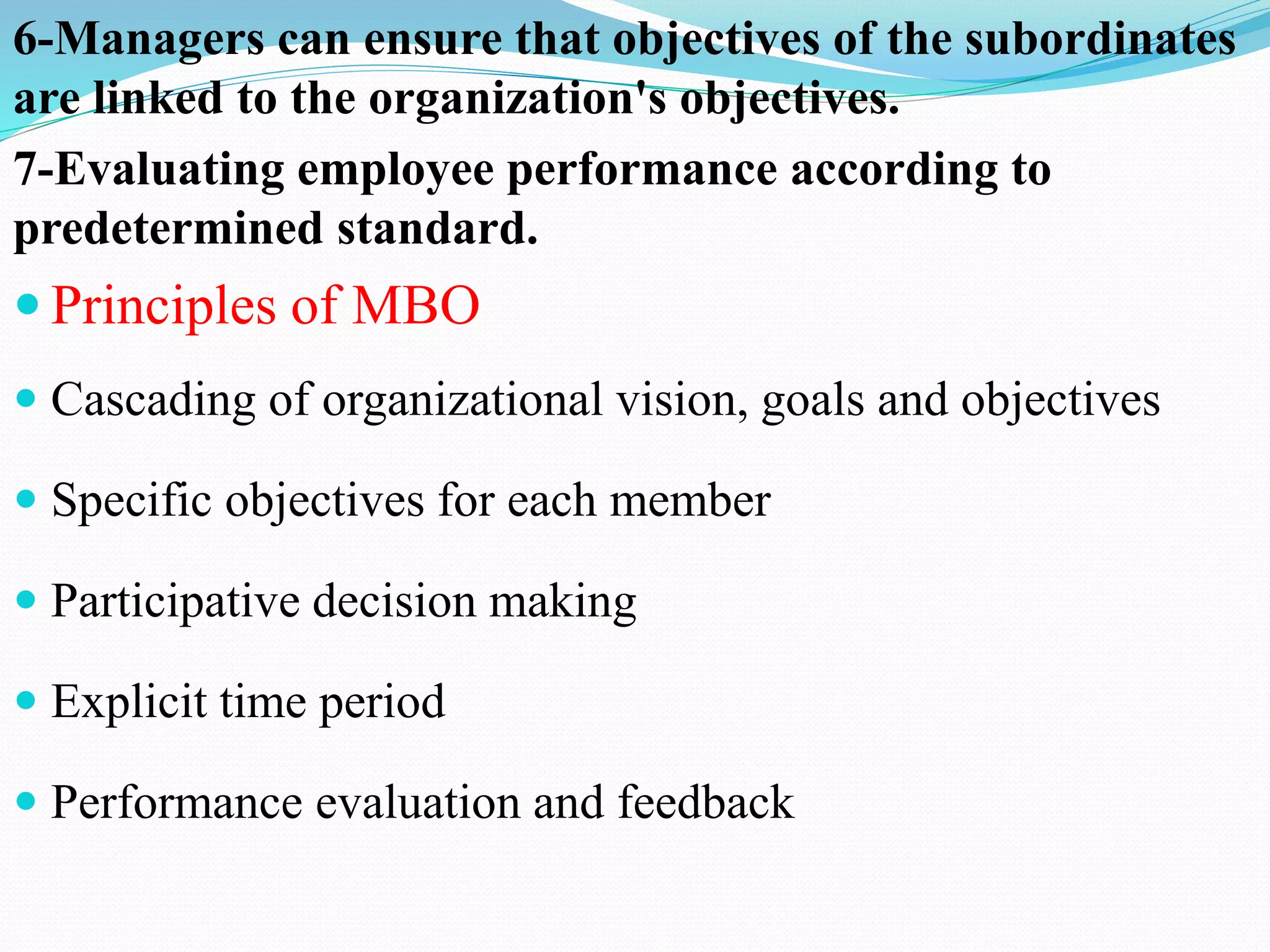Management by objectives | PPTX