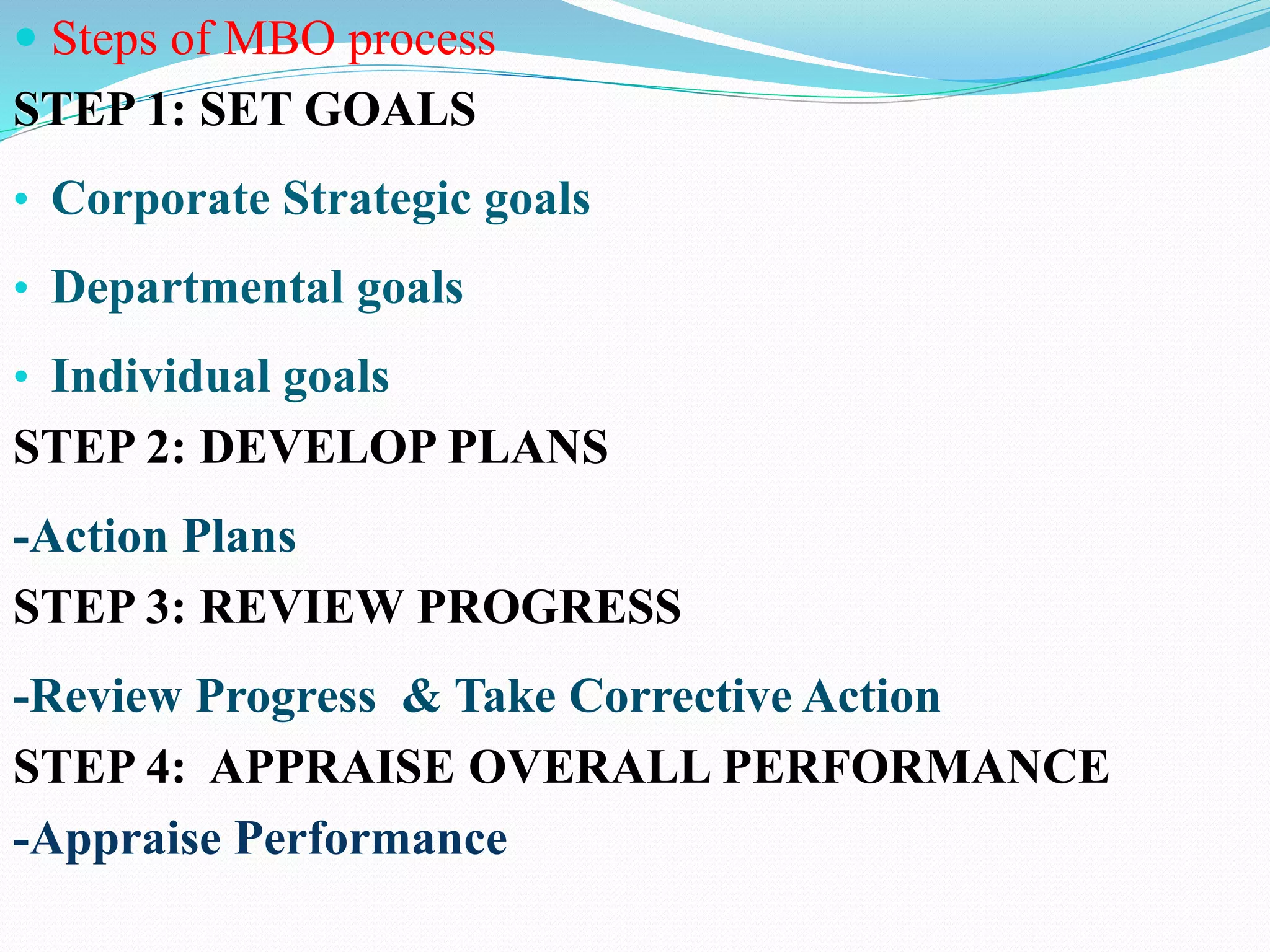 Management by objectives | PPTX