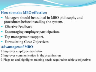Management by objectives | PPTX