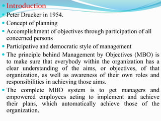 Management by objectives | PPTX