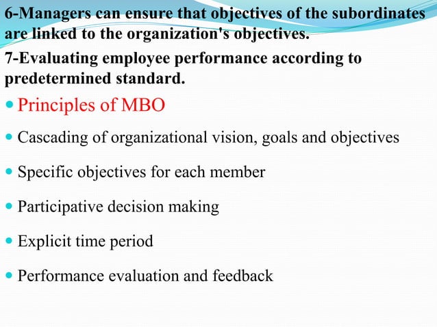 Management by objectives | PPTX