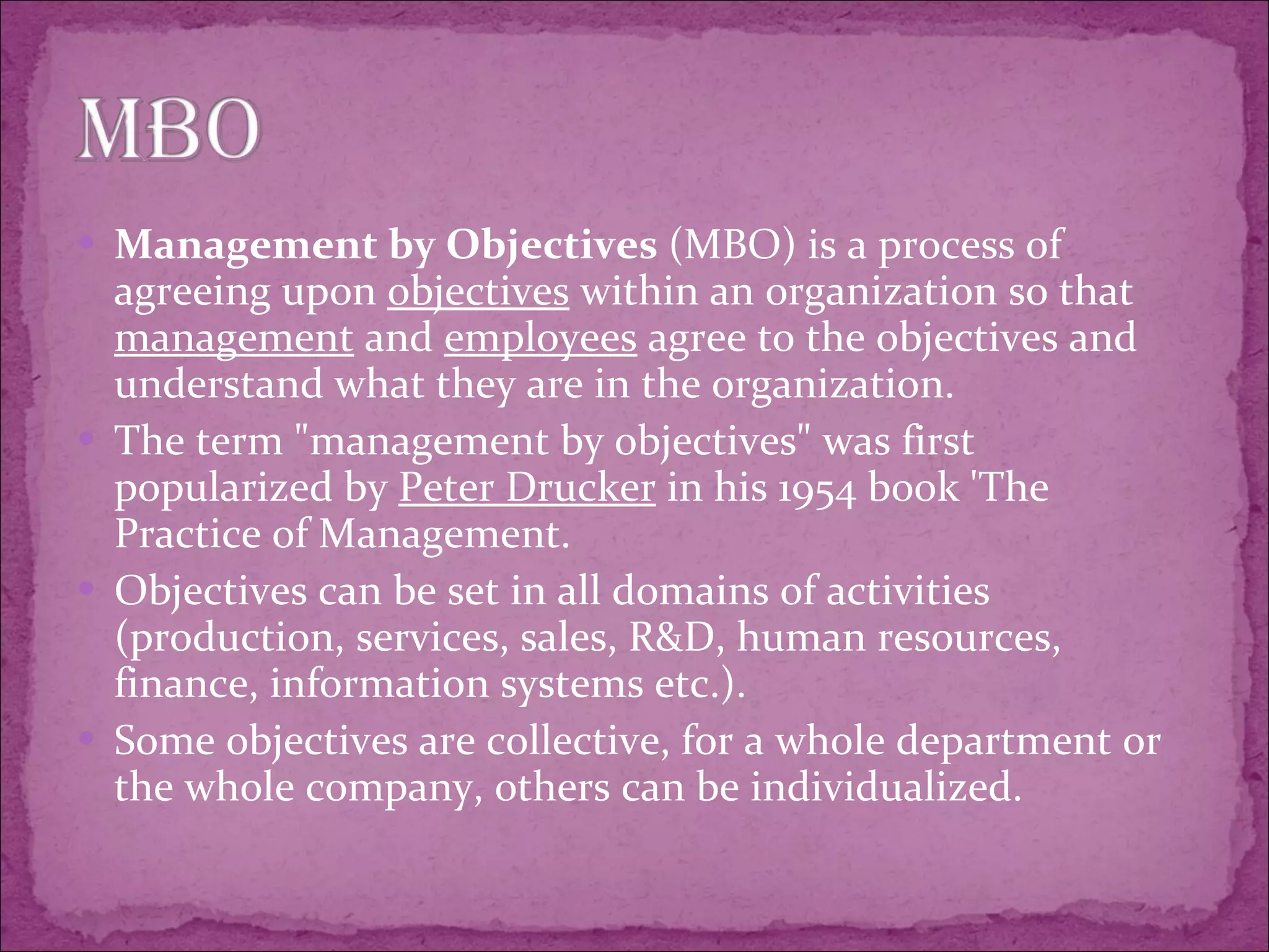 Management by objectives | PPT