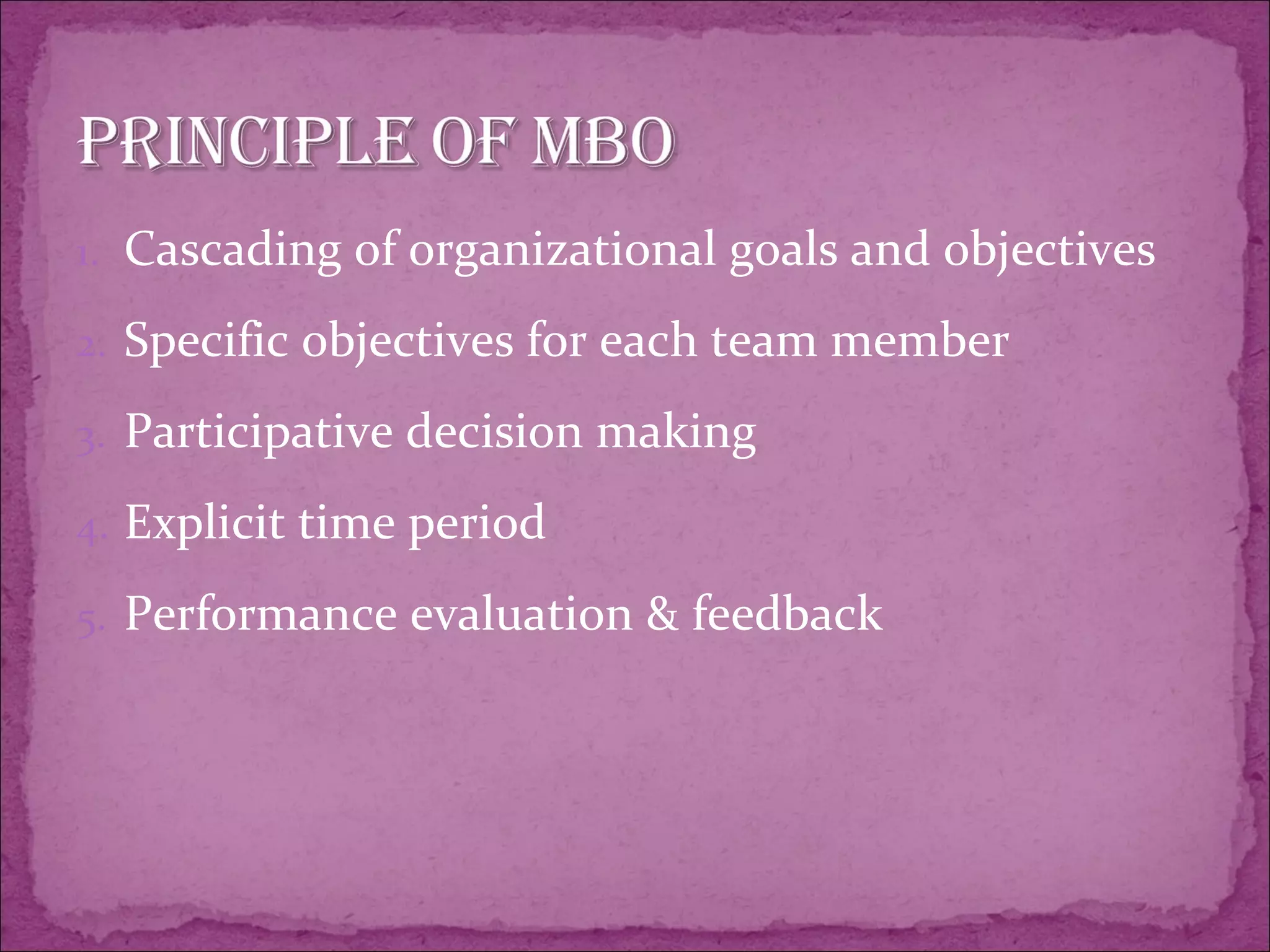 Management by objectives | PPT